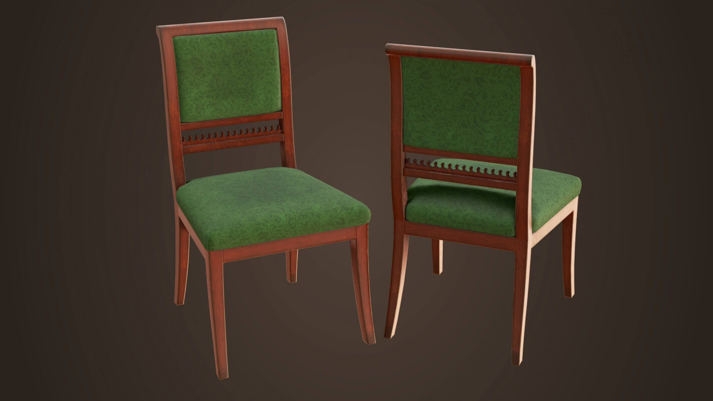 Old Vintage Chair - 3D Model by siup