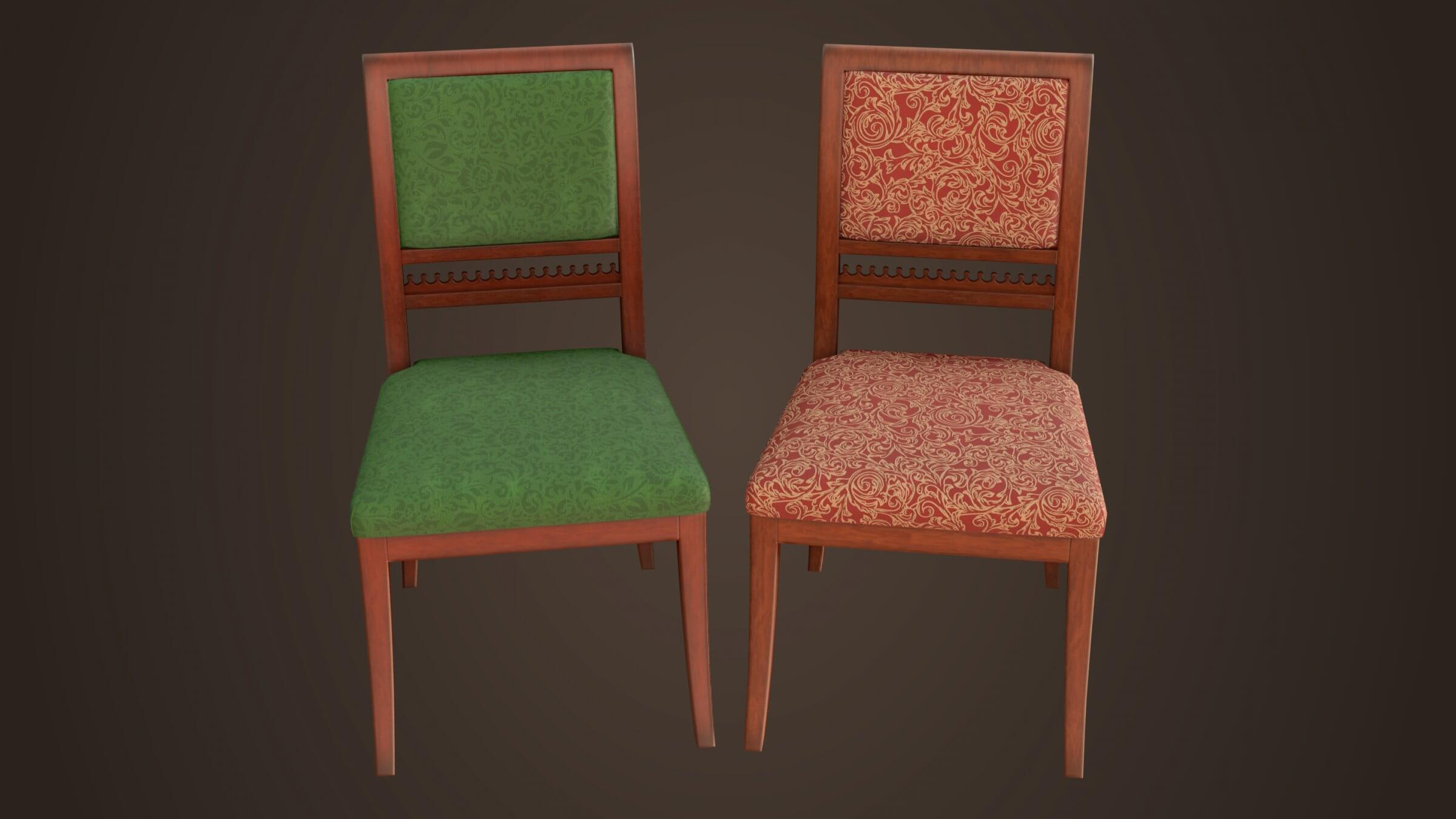 Old Vintage Chair - 3D Model by siup