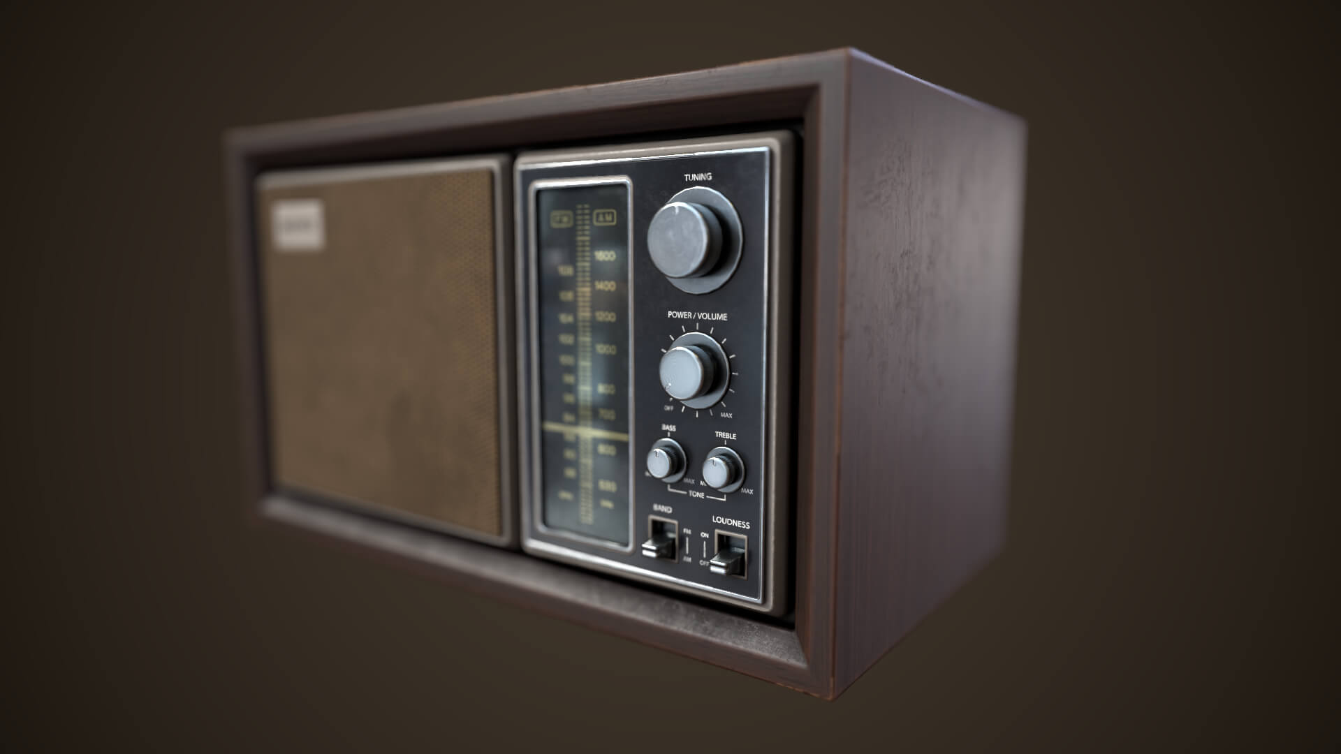Old Vintage Radio - 3D Model by siup