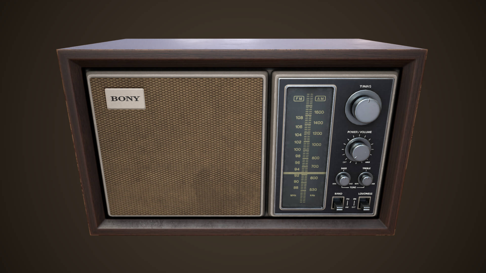 Old Vintage Radio - Free 3D Model by siup