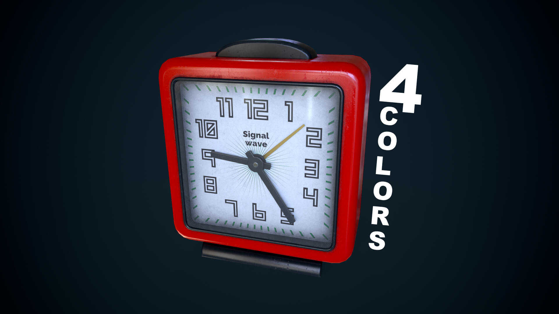 Retro Alarm Clock - 3D Model by siup