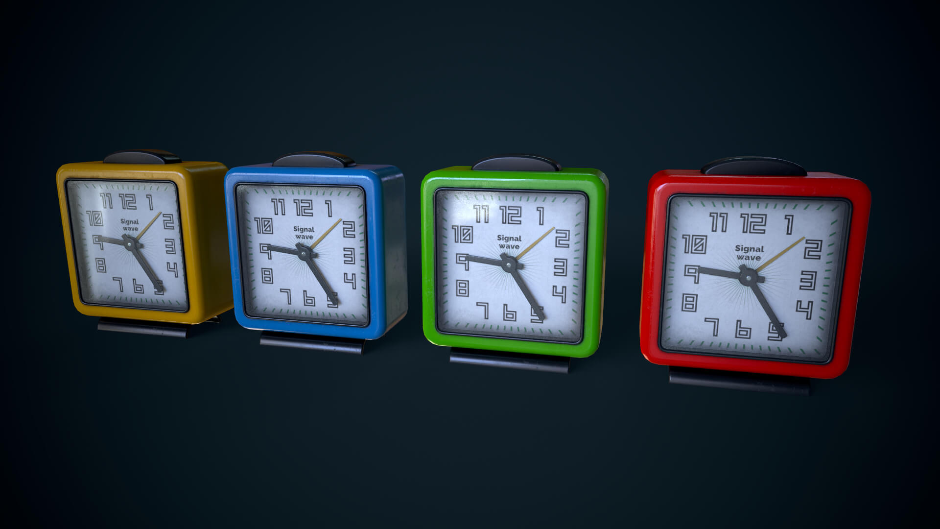 Retro Alarm Clock - 3D Model by siup