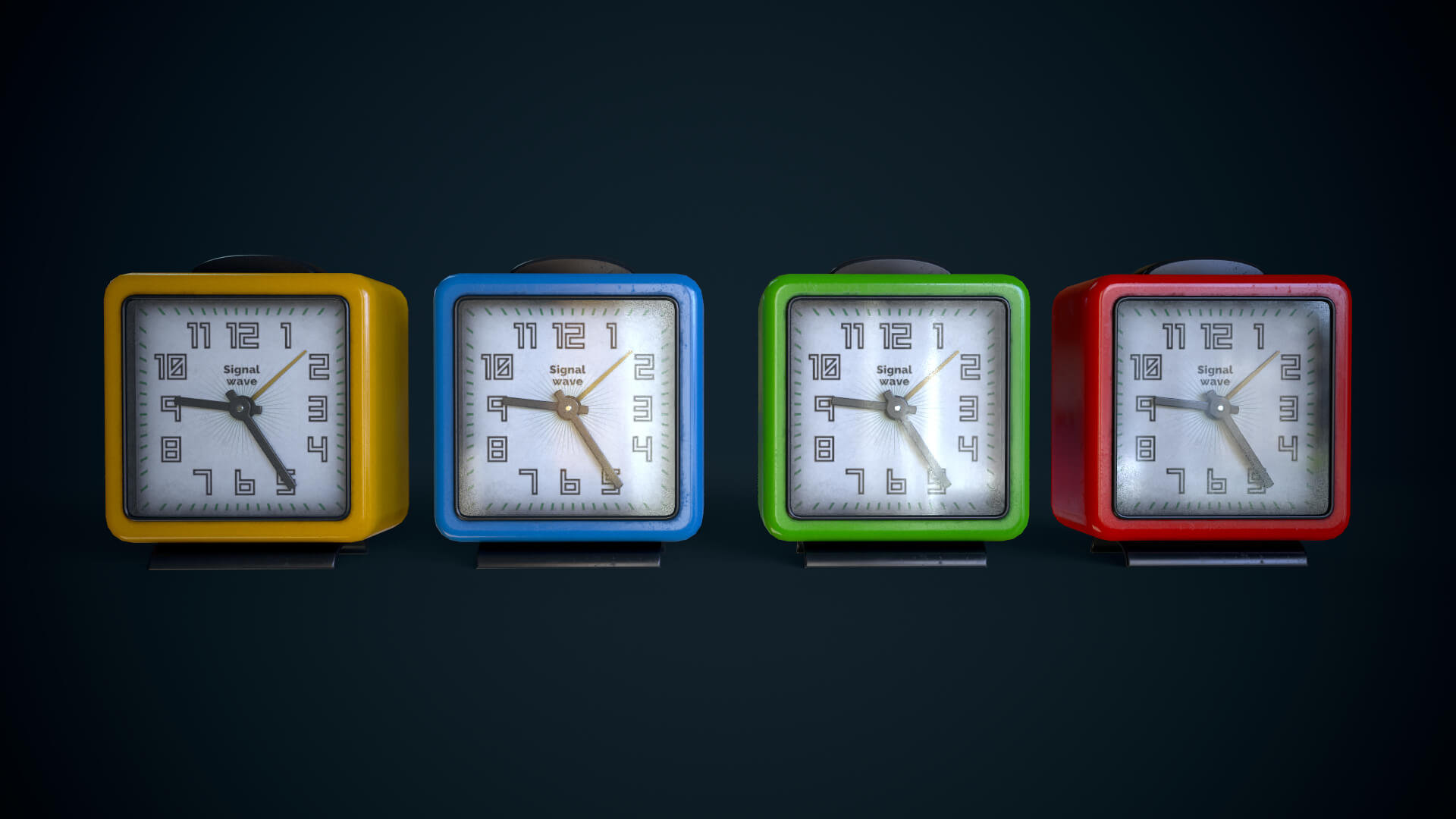 Retro Alarm Clock - 3D Model by siup