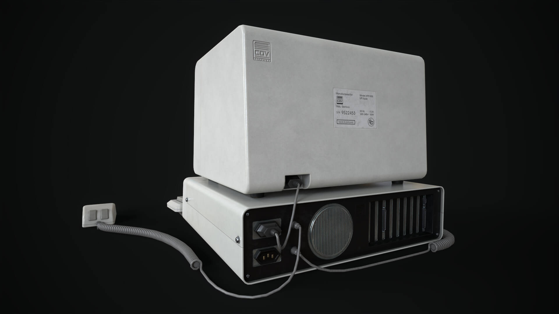 Retro Computer 80S - 3D Model by siup