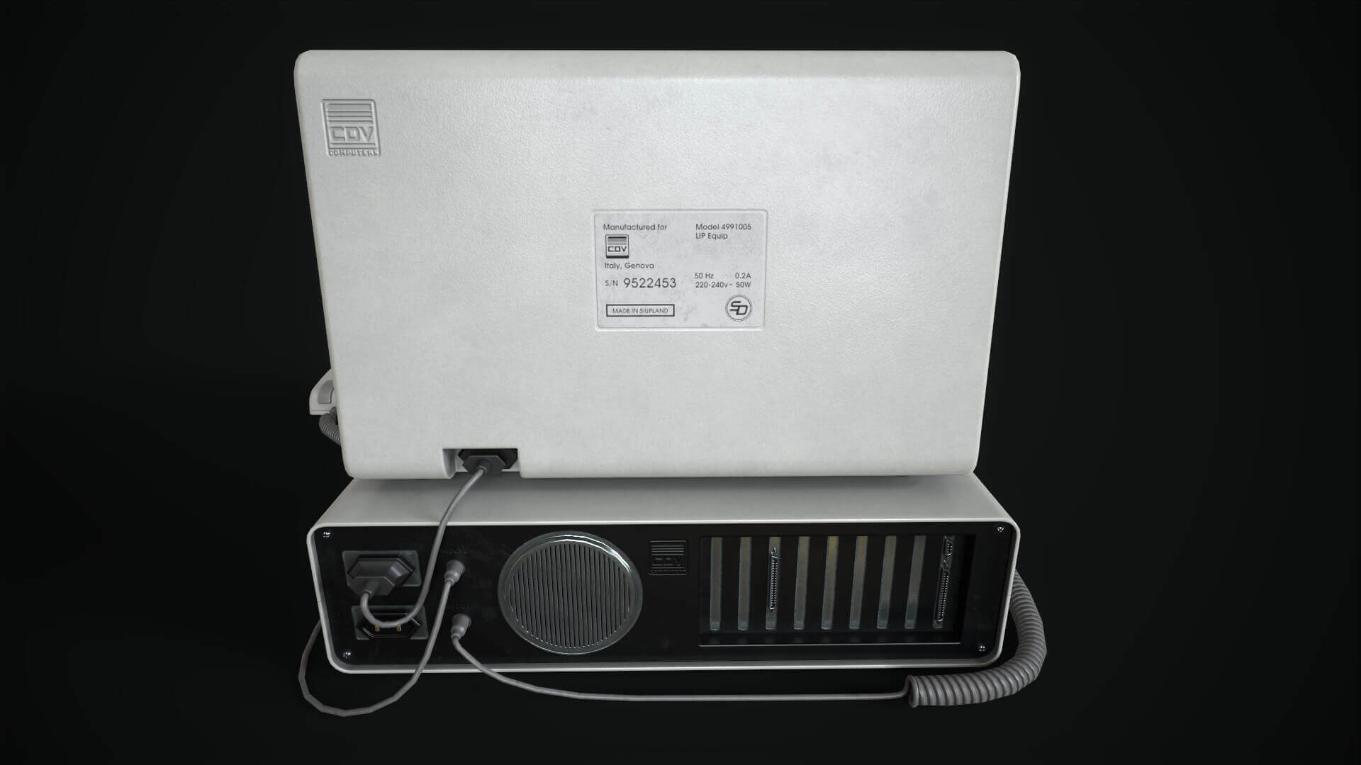 Retro Computer 80S - 3D Model by siup