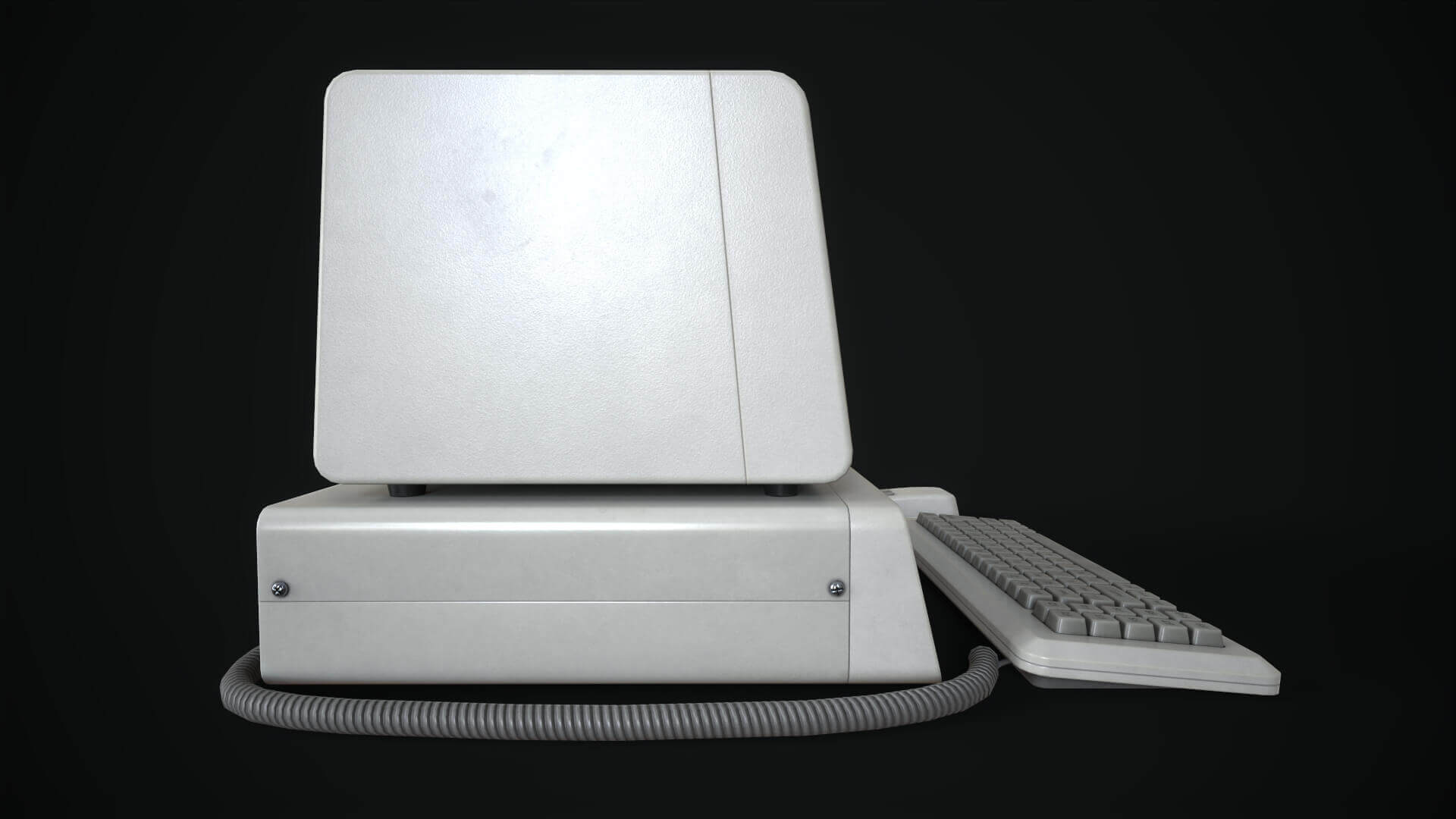 Retro Computer 80S - 3D Model by siup