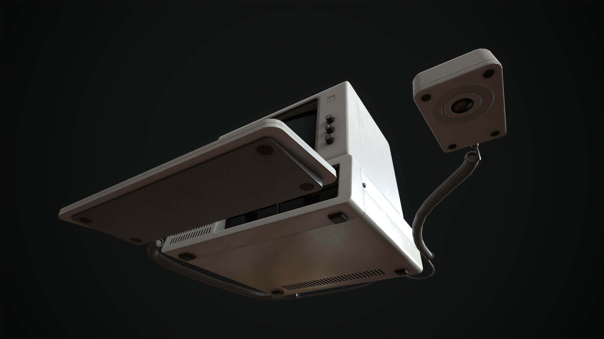 Retro Computer 80S - 3D Model by siup