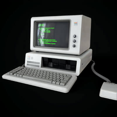 Retro Computer 80S - 3D Model by siup