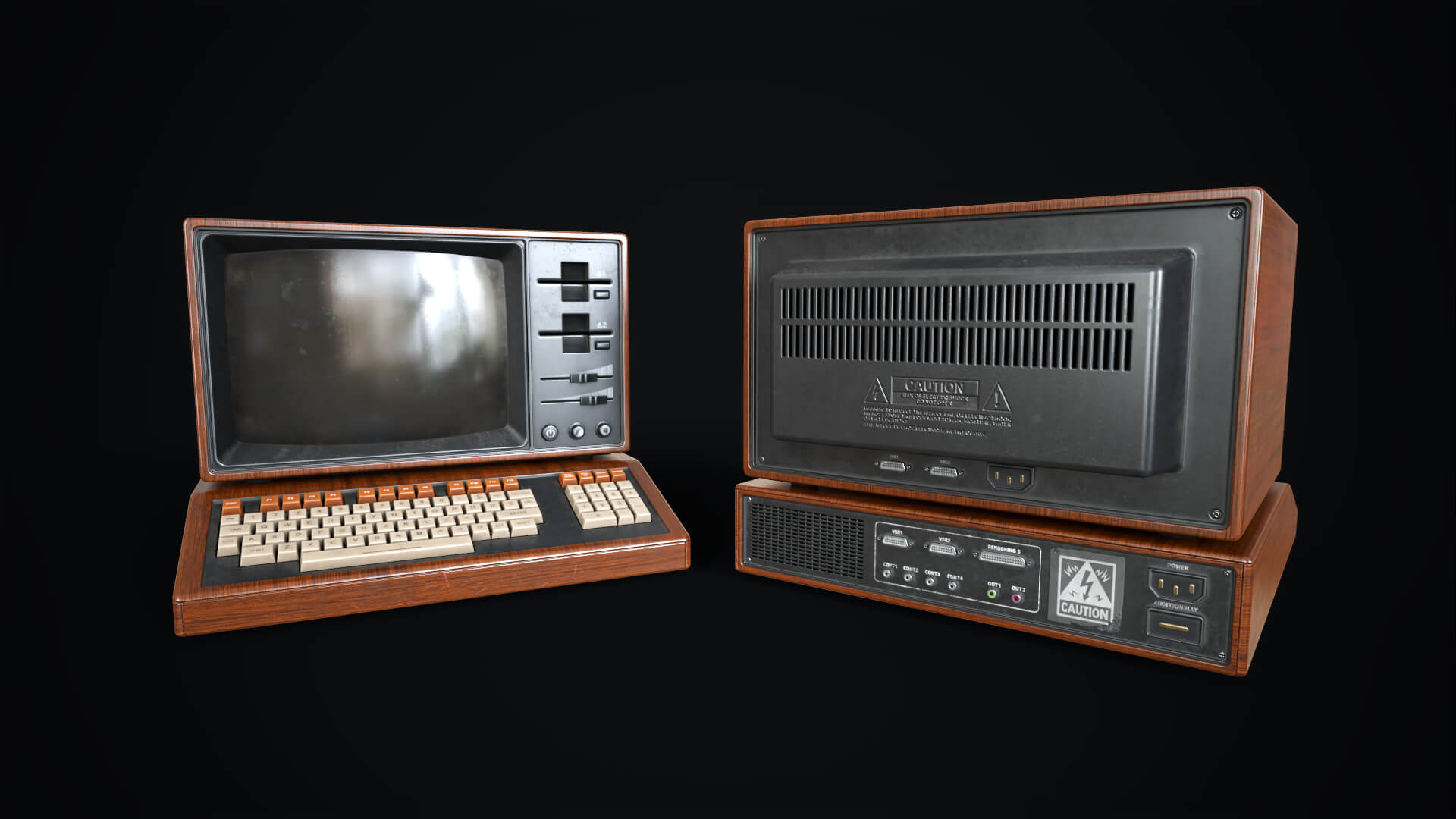 Retro Computer - 3D Model by siup