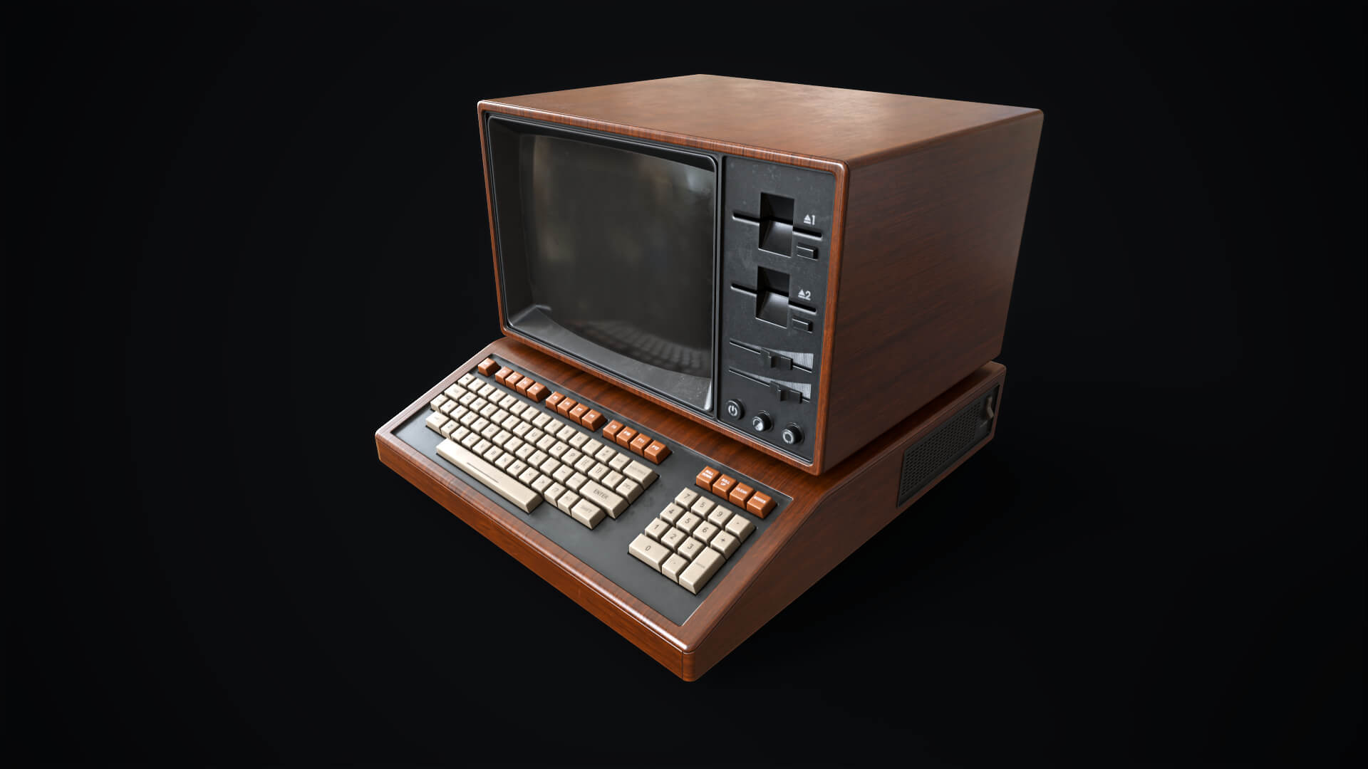 Retro Computer - 3D Model by siup