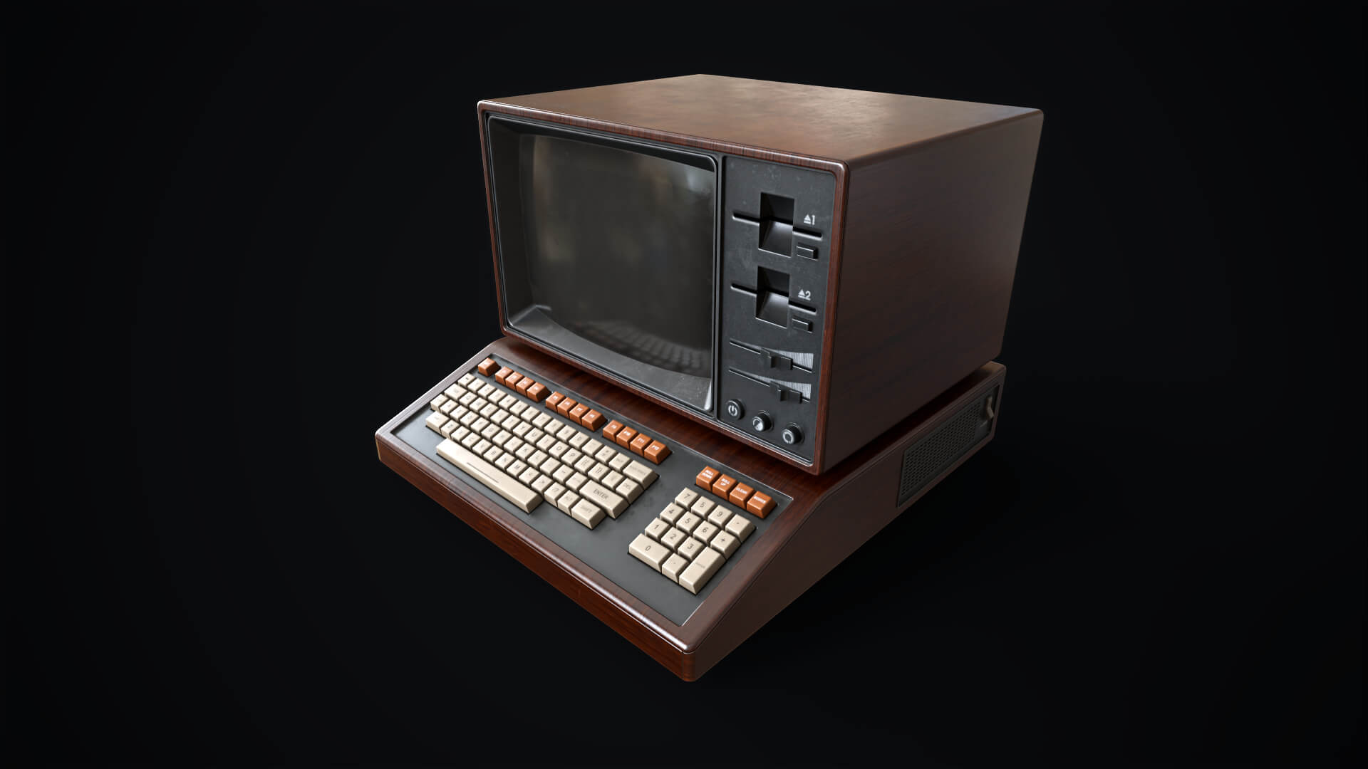 Retro Computer - 3D Model by siup