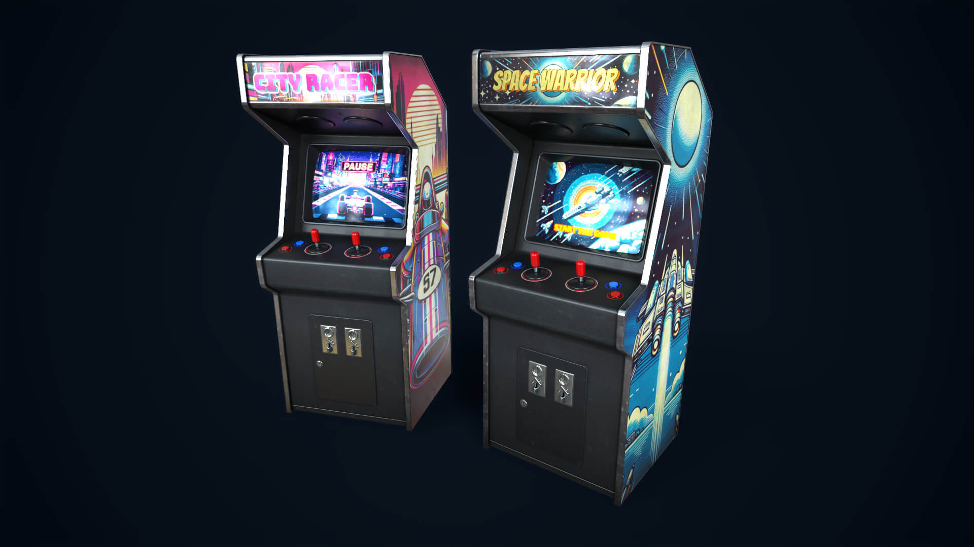 Retro Gaming Machine - 3D Model by siup