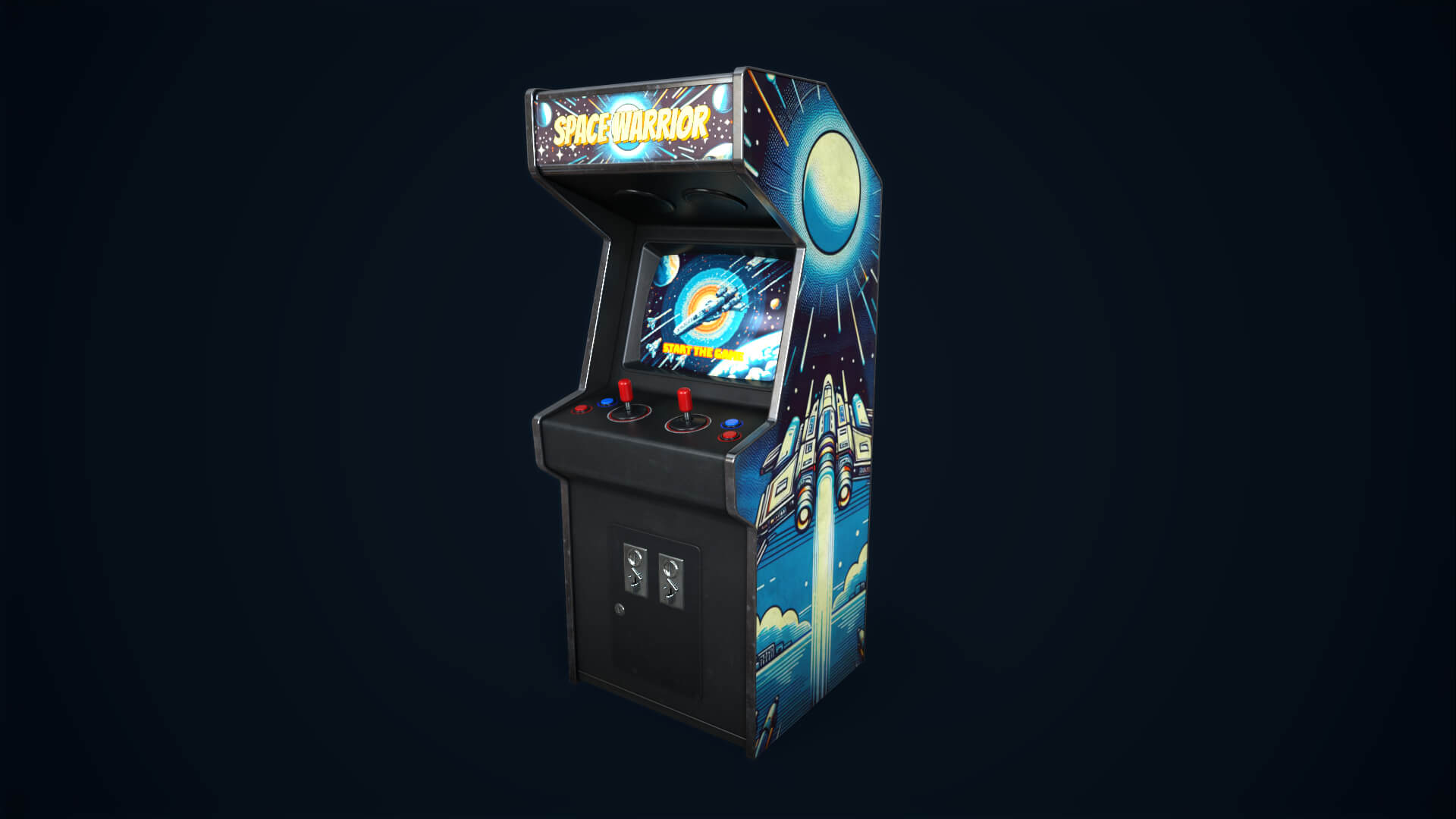 Retro Gaming Machine - 3D Model by siup