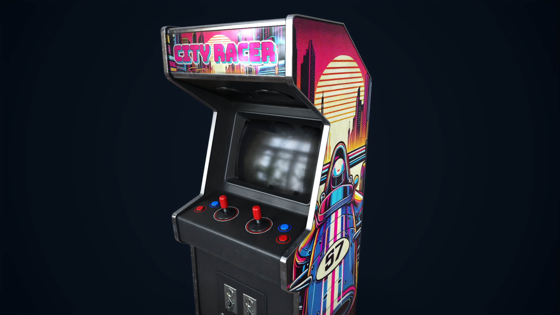 Retro Gaming Machine - 3D Model by siup
