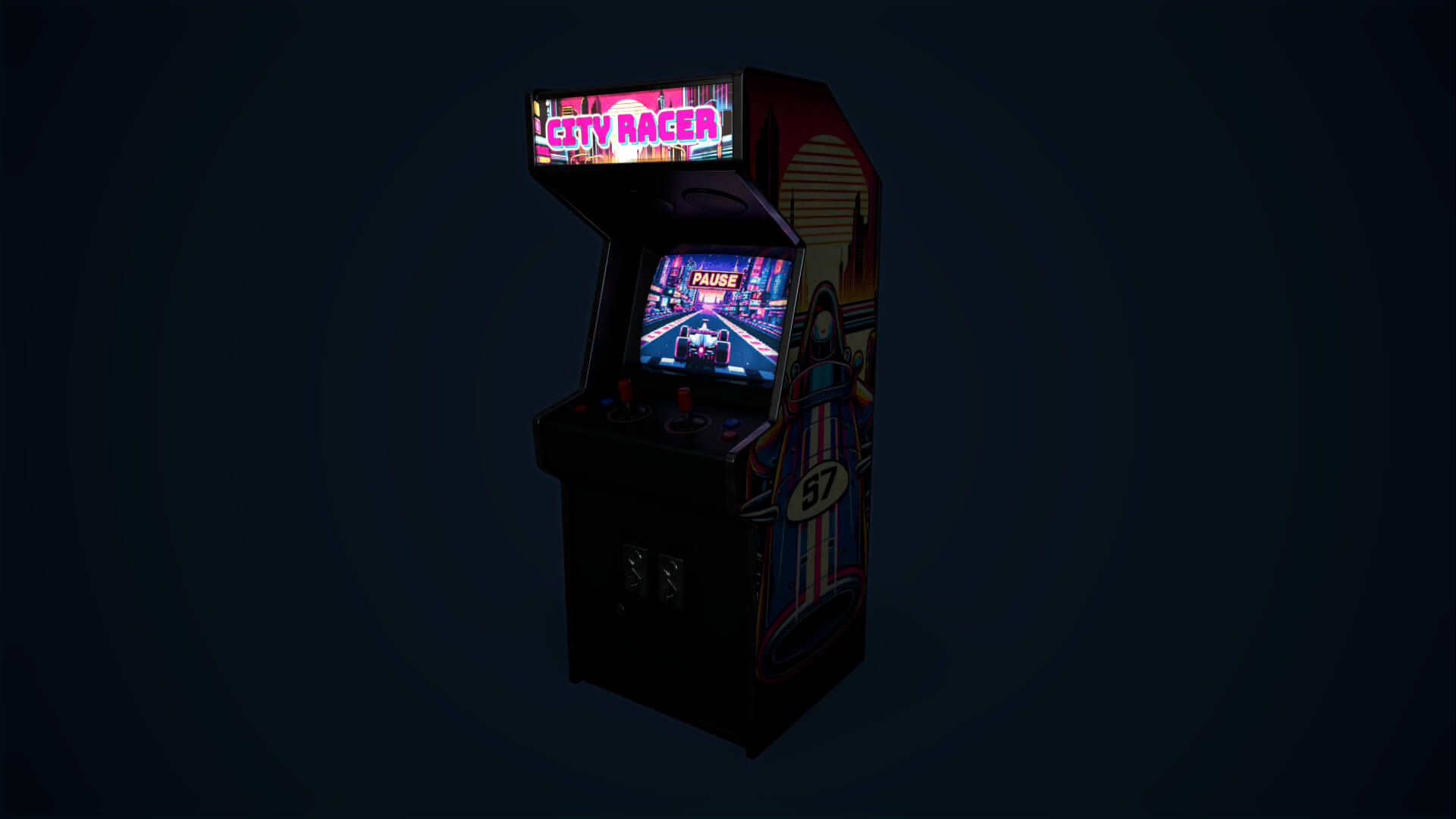 Retro Gaming Machine - 3D Model by siup