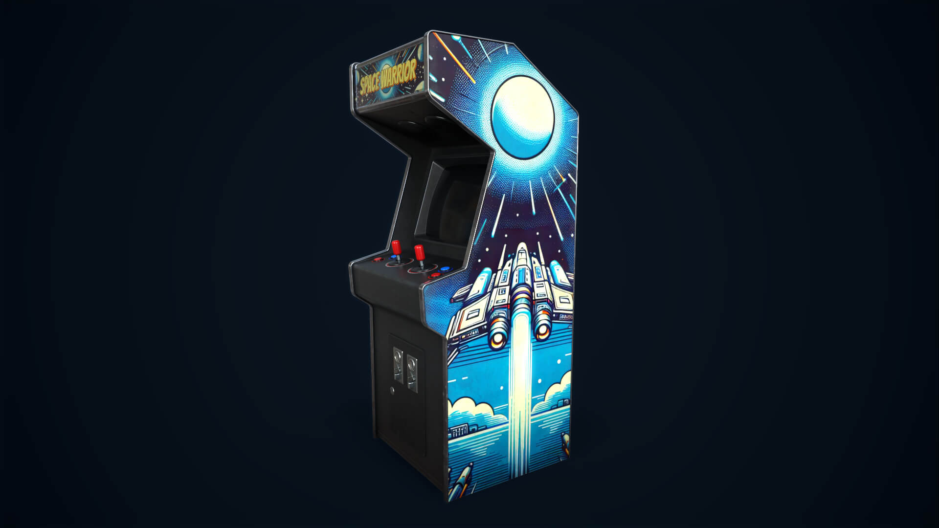 Retro Gaming Machine - 3D Model by siup