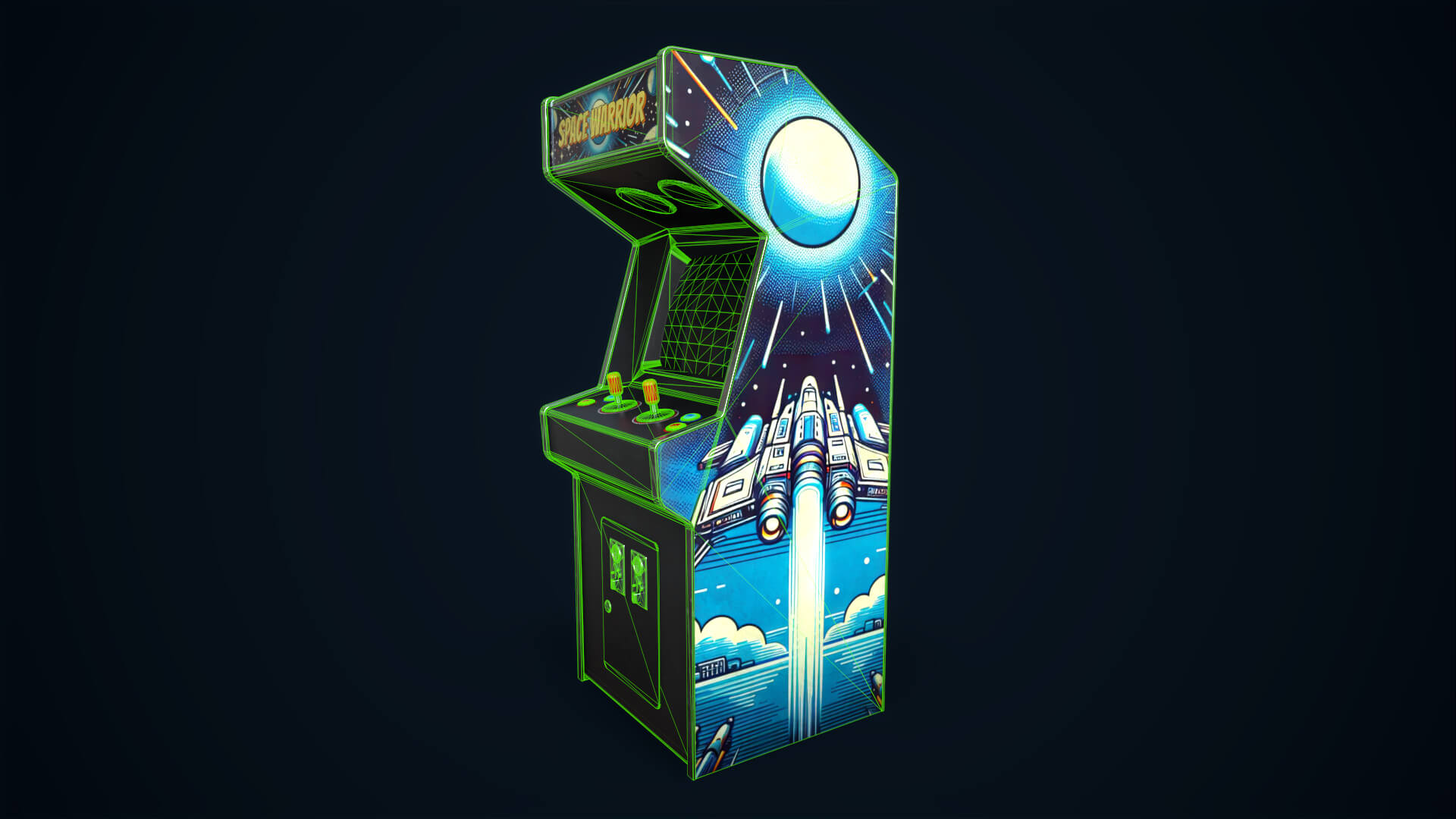 Retro Gaming Machine - 3D Model by siup