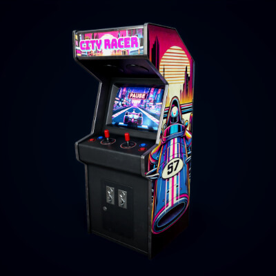 Retro Gaming Machine - 3D Model by siup