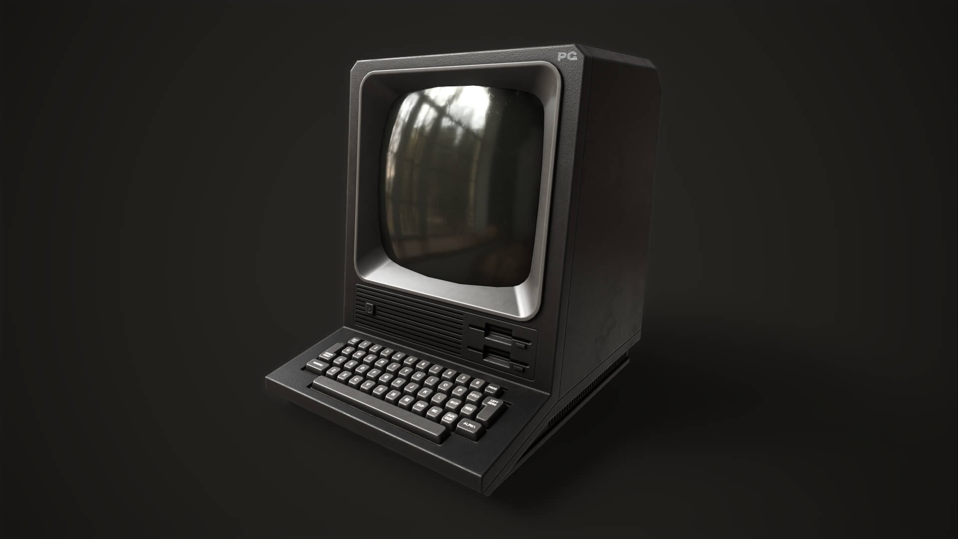 Retro Terminal - 3D Model by siup
