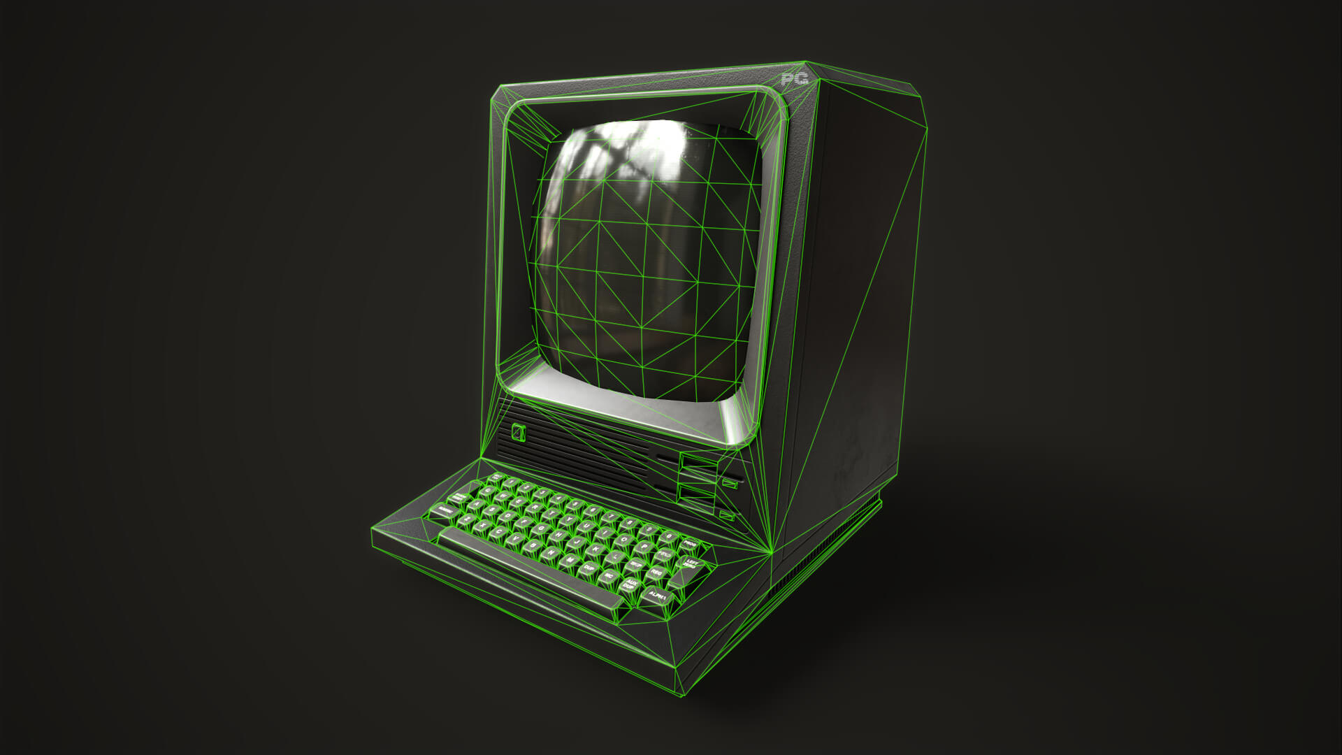 Retro Terminal - 3D Model by siup
