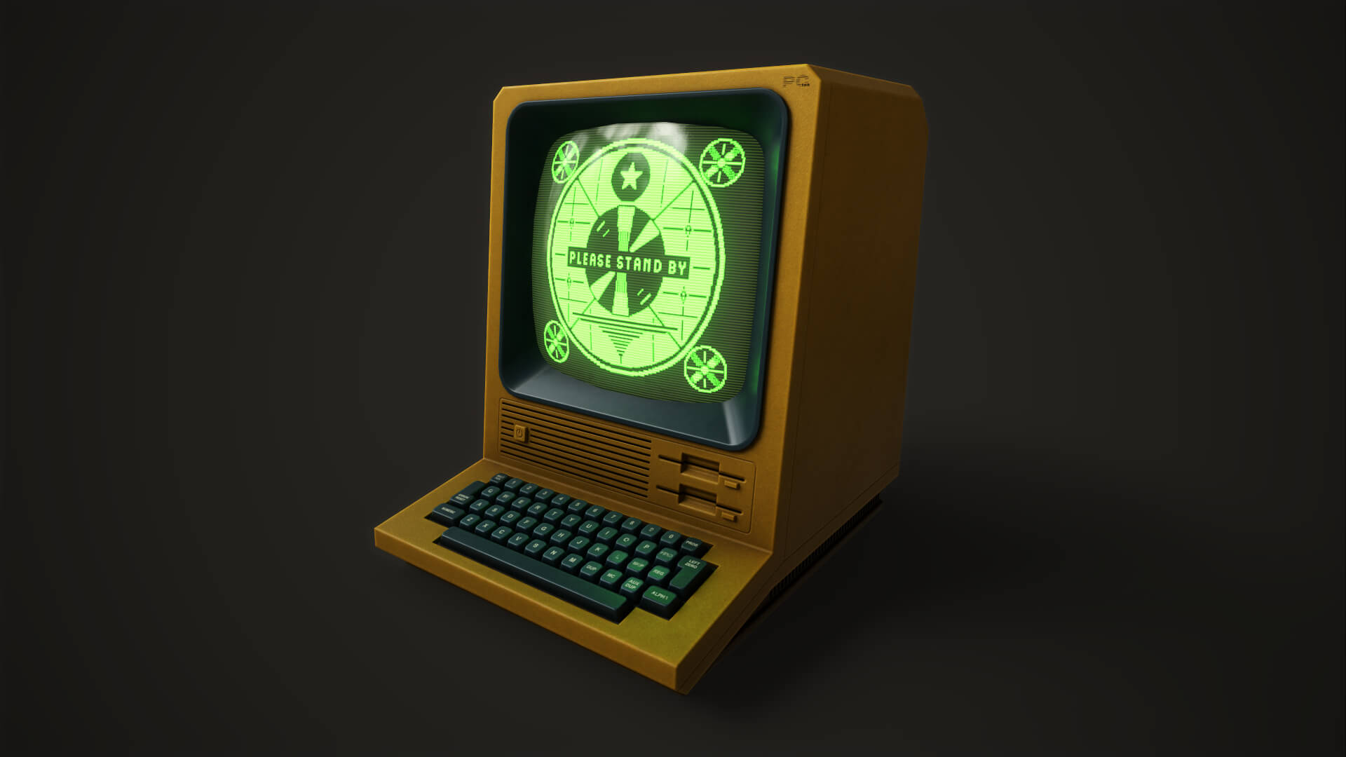 Retro Terminal - 3D Model by siup
