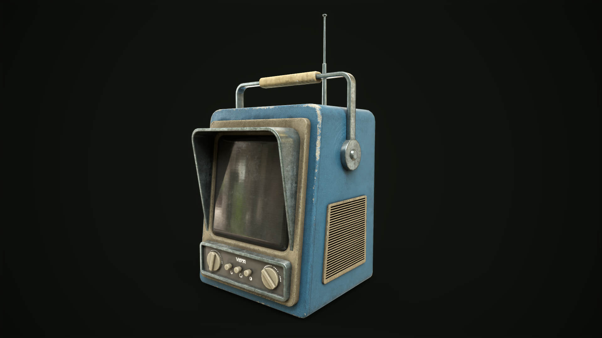 Retrofuturistic TV - 3D Model by siup