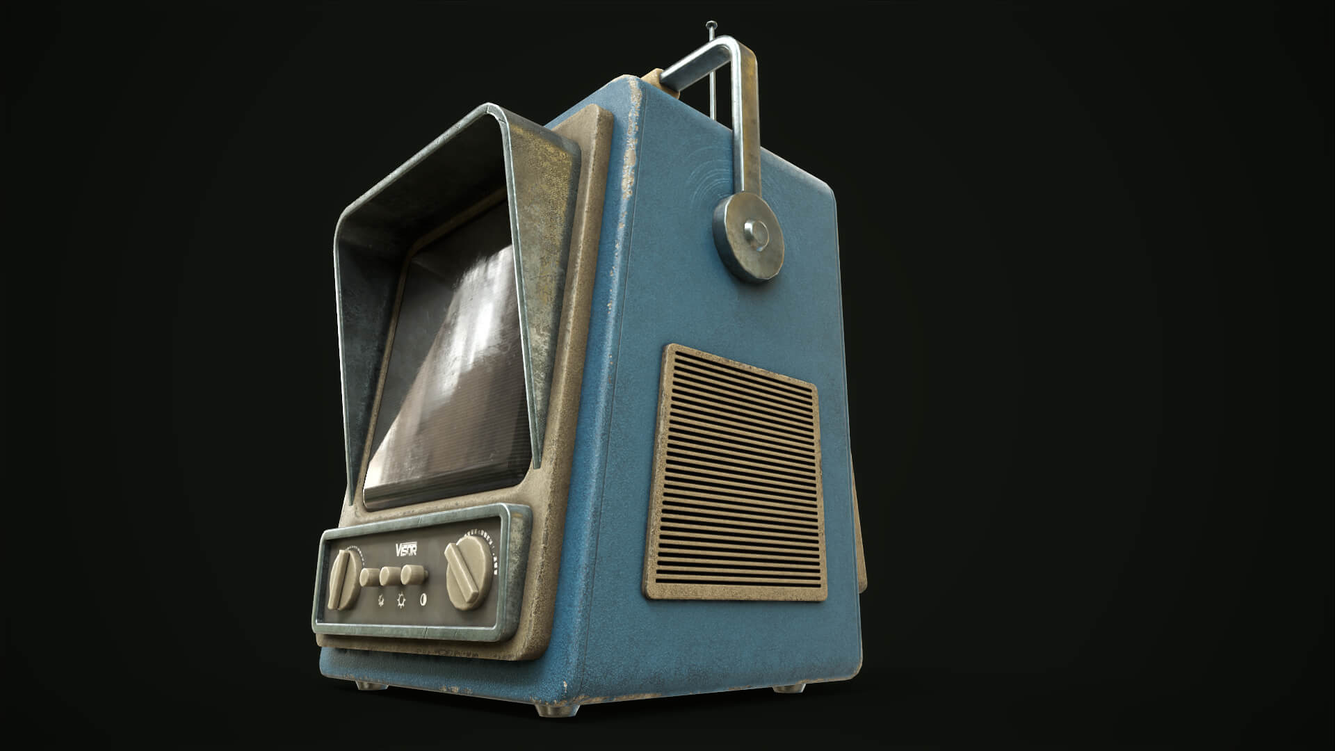 Retrofuturistic TV - 3D Model by siup
