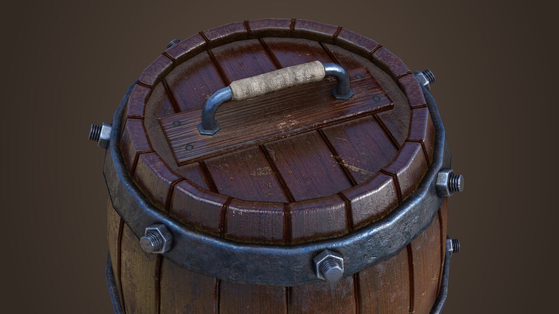 Unusual Barrel - 3D Model by siup