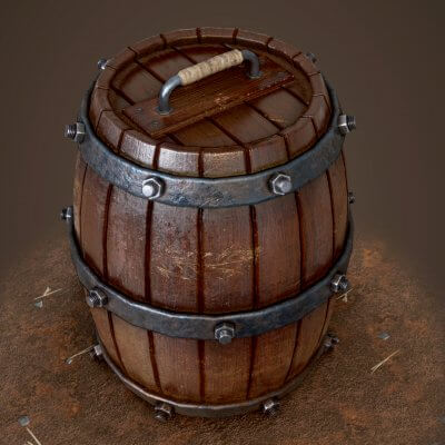 Unusual Barrel - 3D Model by siup