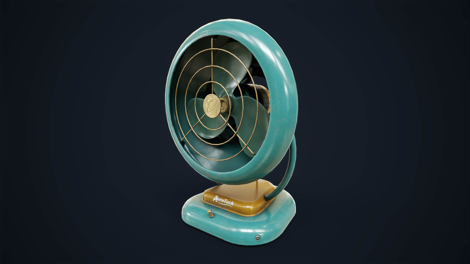 Unusual retro fan - 3D Model by siup