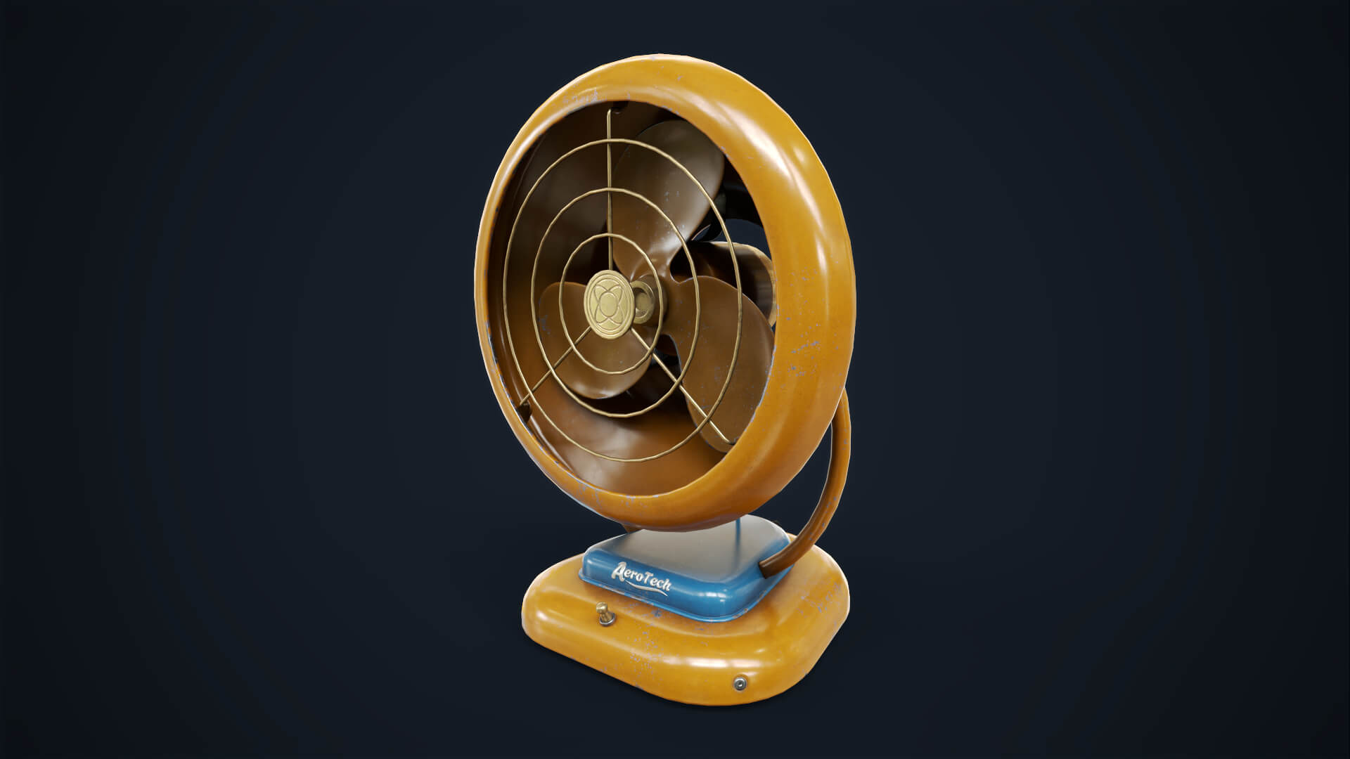 Unusual retro fan - 3D Model by siup