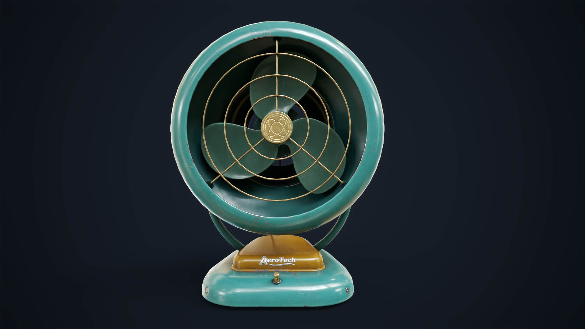 Unusual retro fan - 3D Model by siup