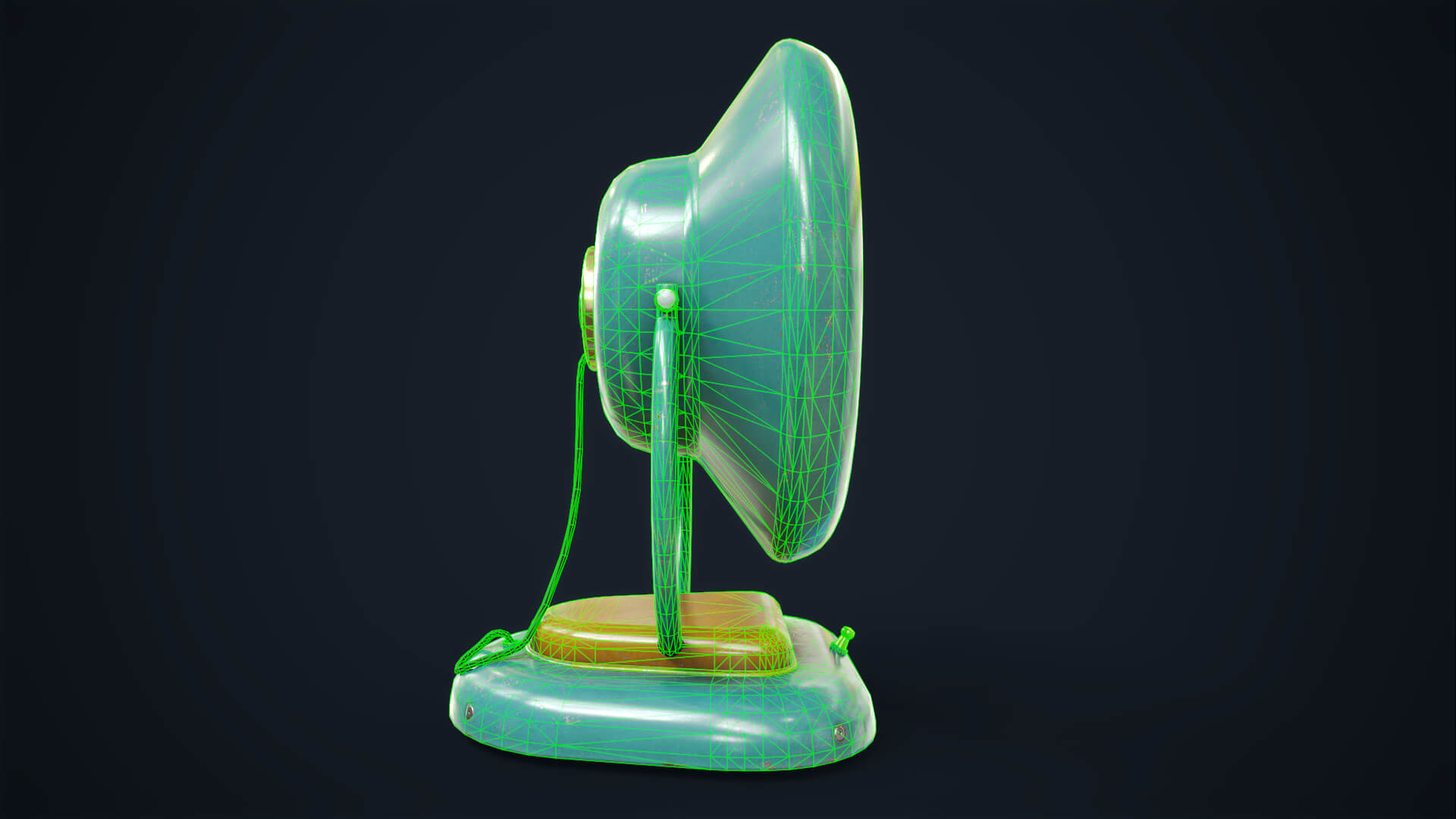 Unusual retro fan - 3D Model by siup