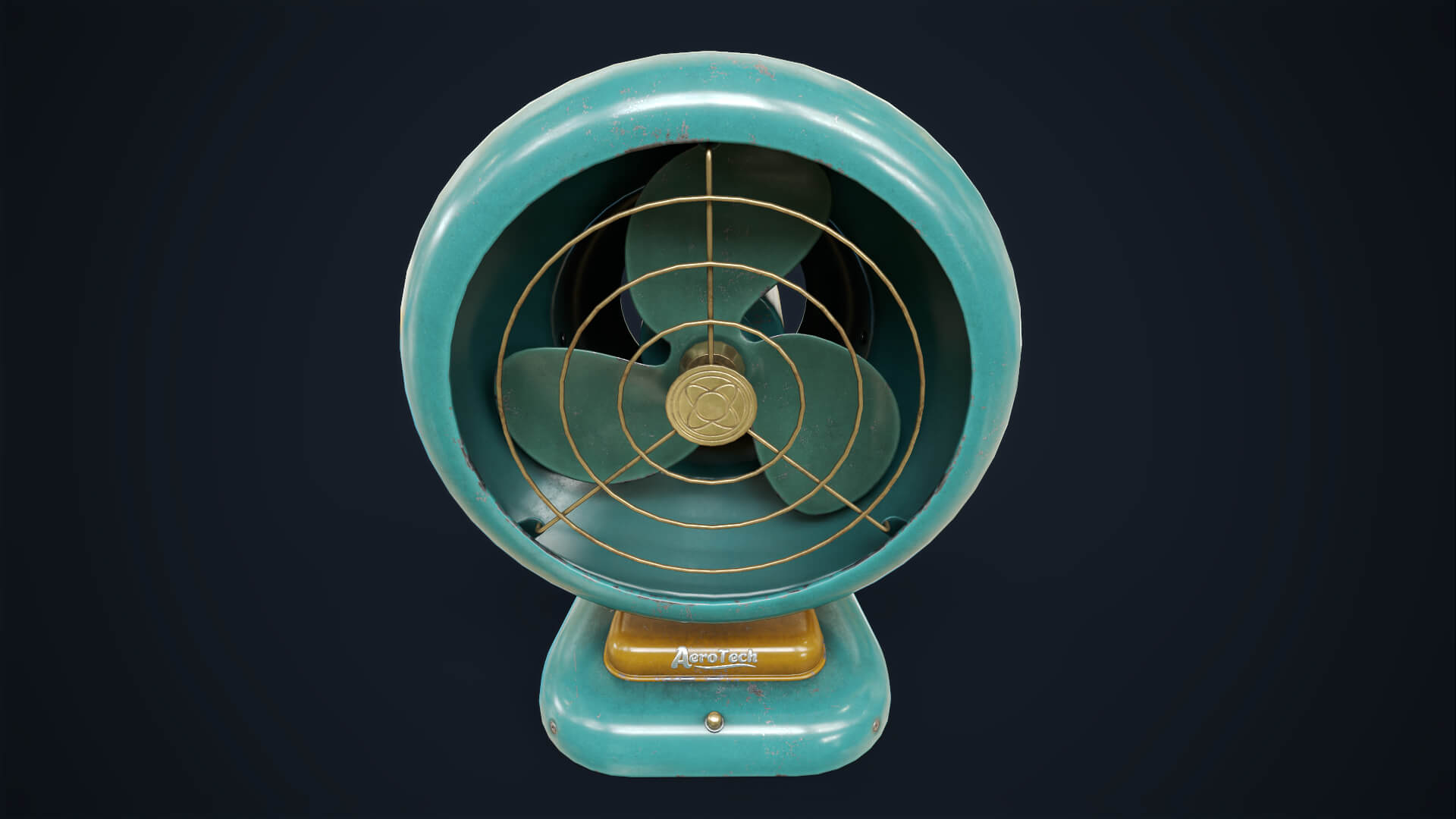 Unusual retro fan - 3D Model by siup