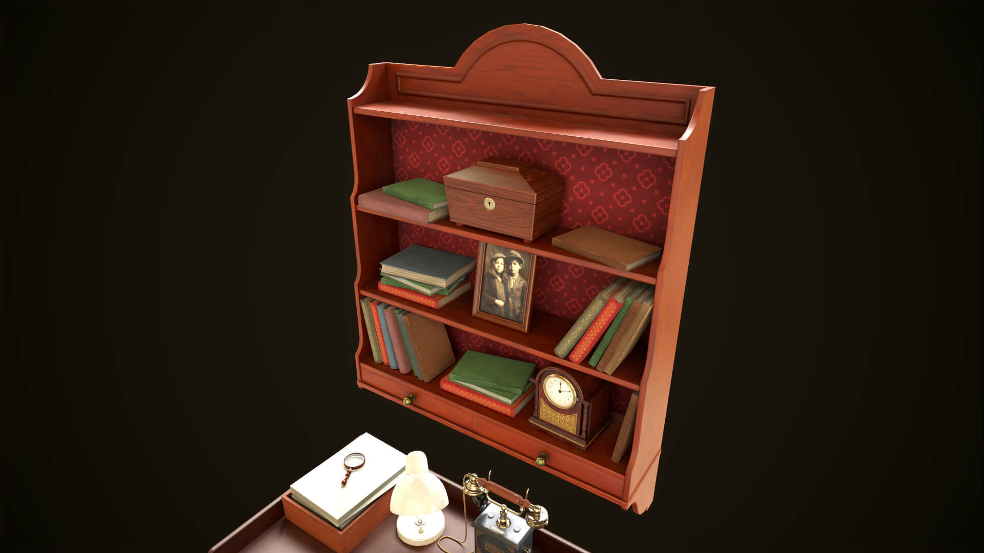 Vintage Office Set - 3D Model by siup