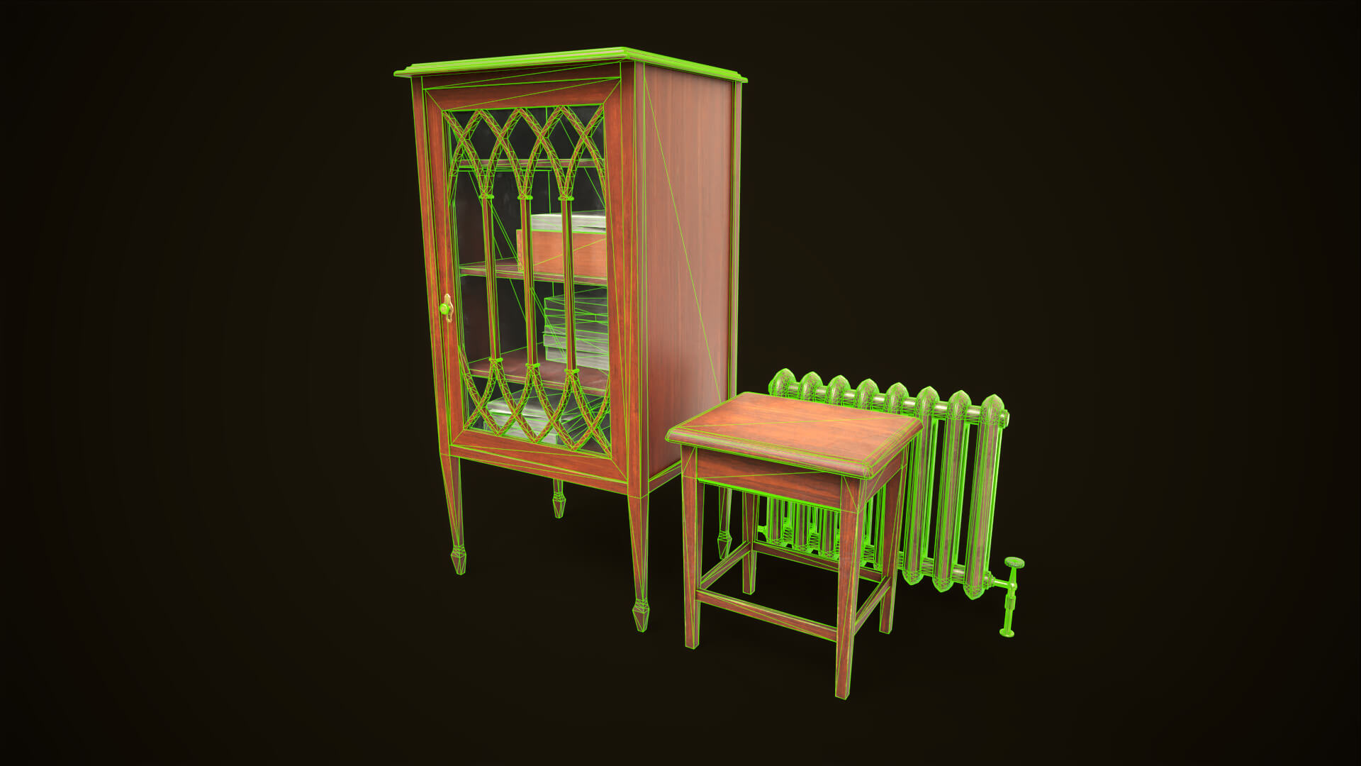 Vintage Office Set - 3D Model by siup