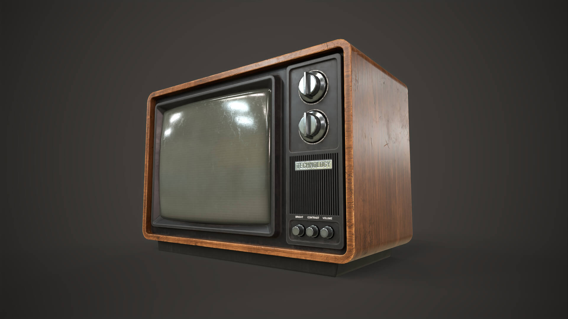 Vintage Television - 3D Model by siup