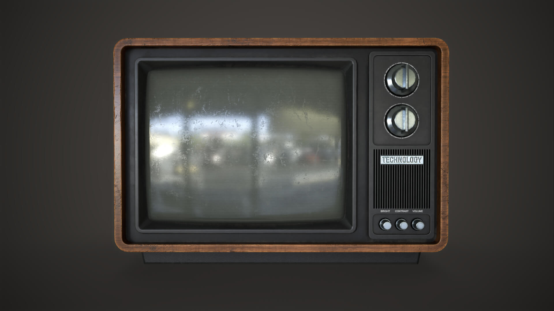 Vintage Television - 3D Model by siup