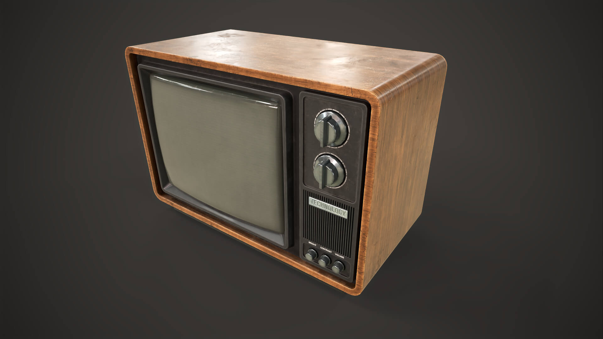 Vintage Television - 3D Model by siup