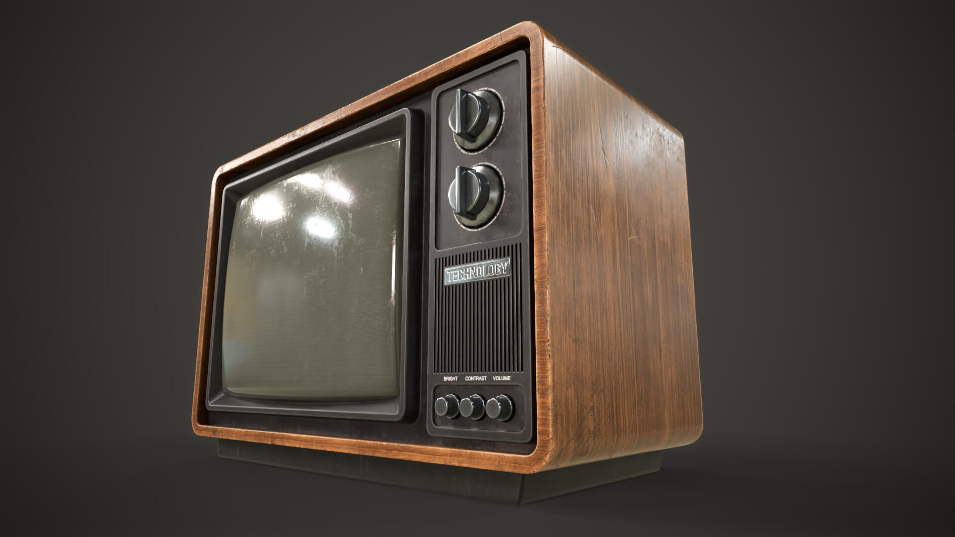 Vintage Television - 3D Model by siup
