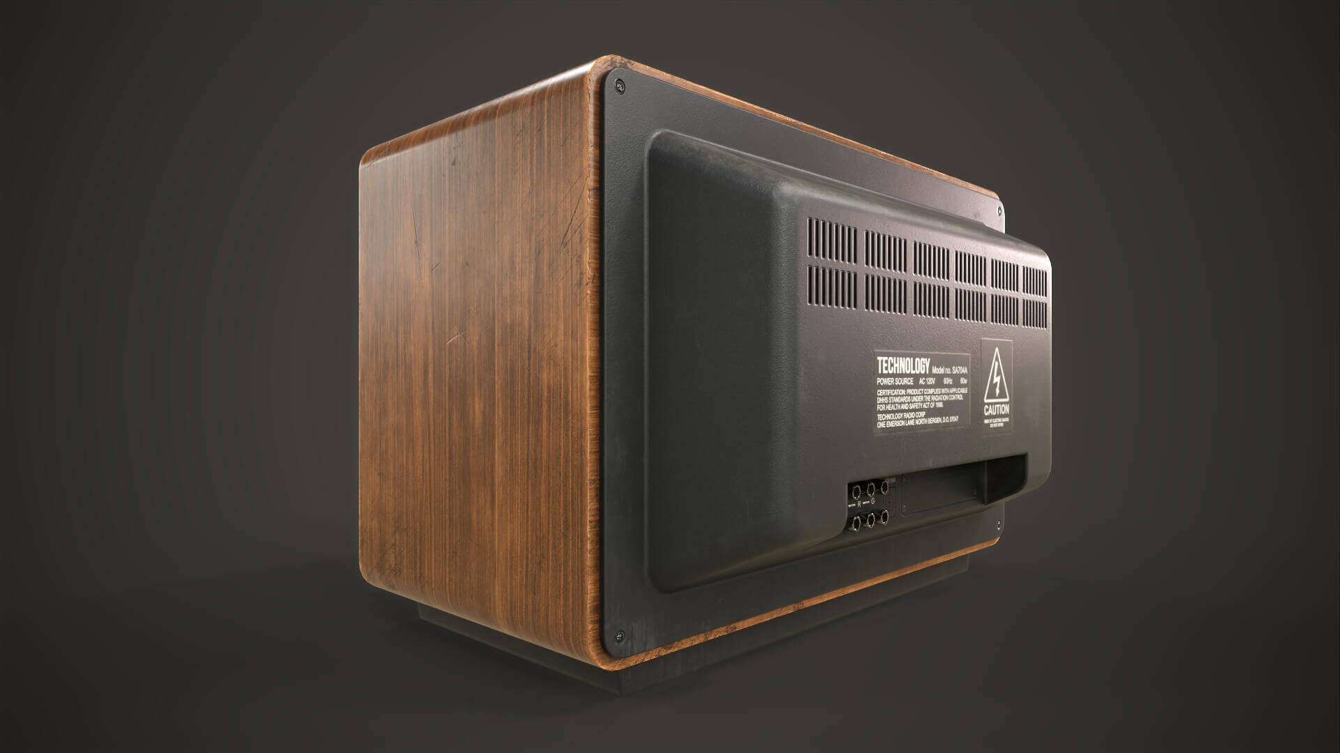 Vintage Television - 3D Model by siup