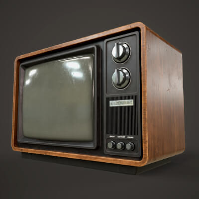 Vintage Television - 3D Model by siup