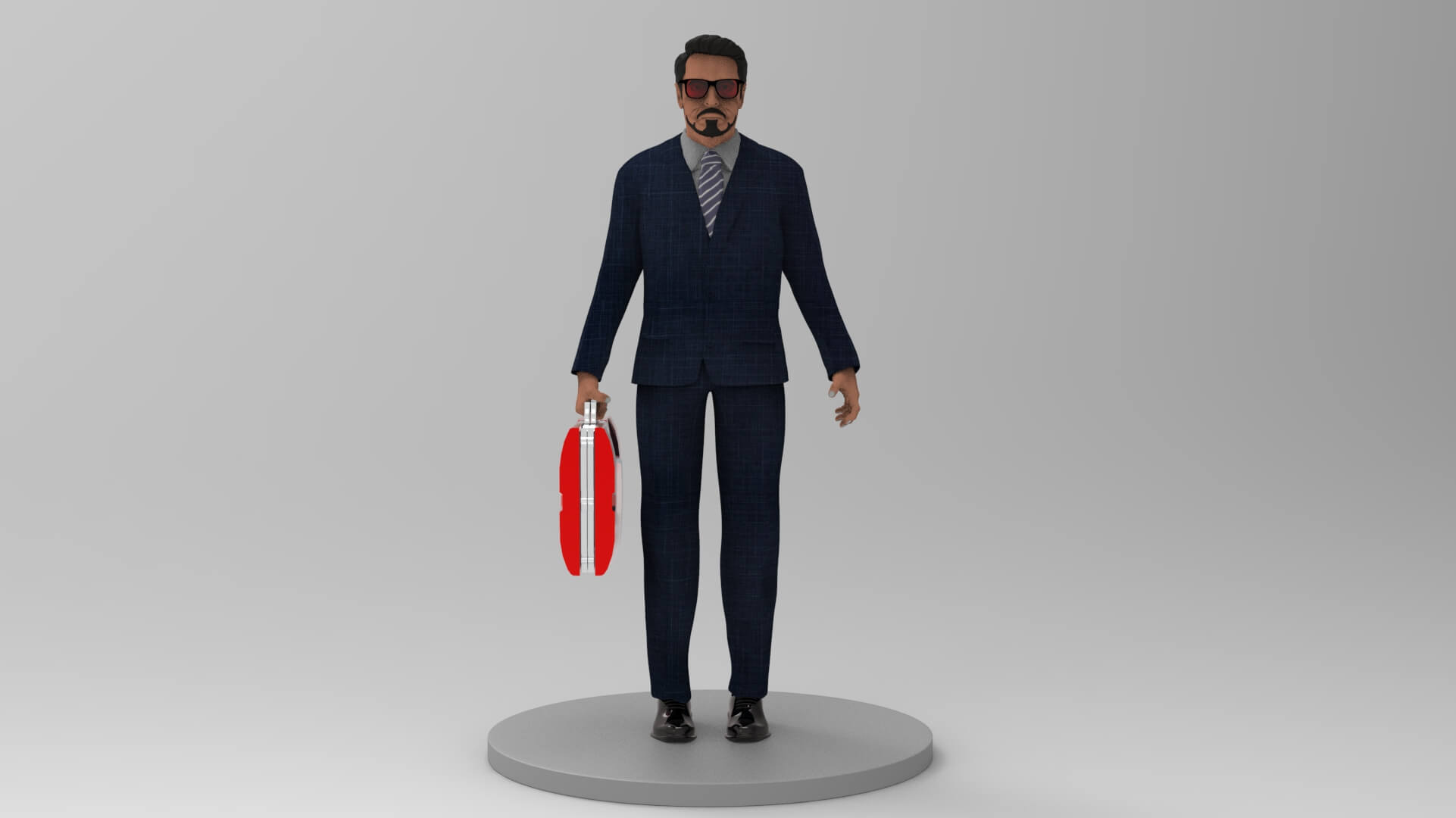 Tony Stark in Suit - 3D Model by siva3dworks