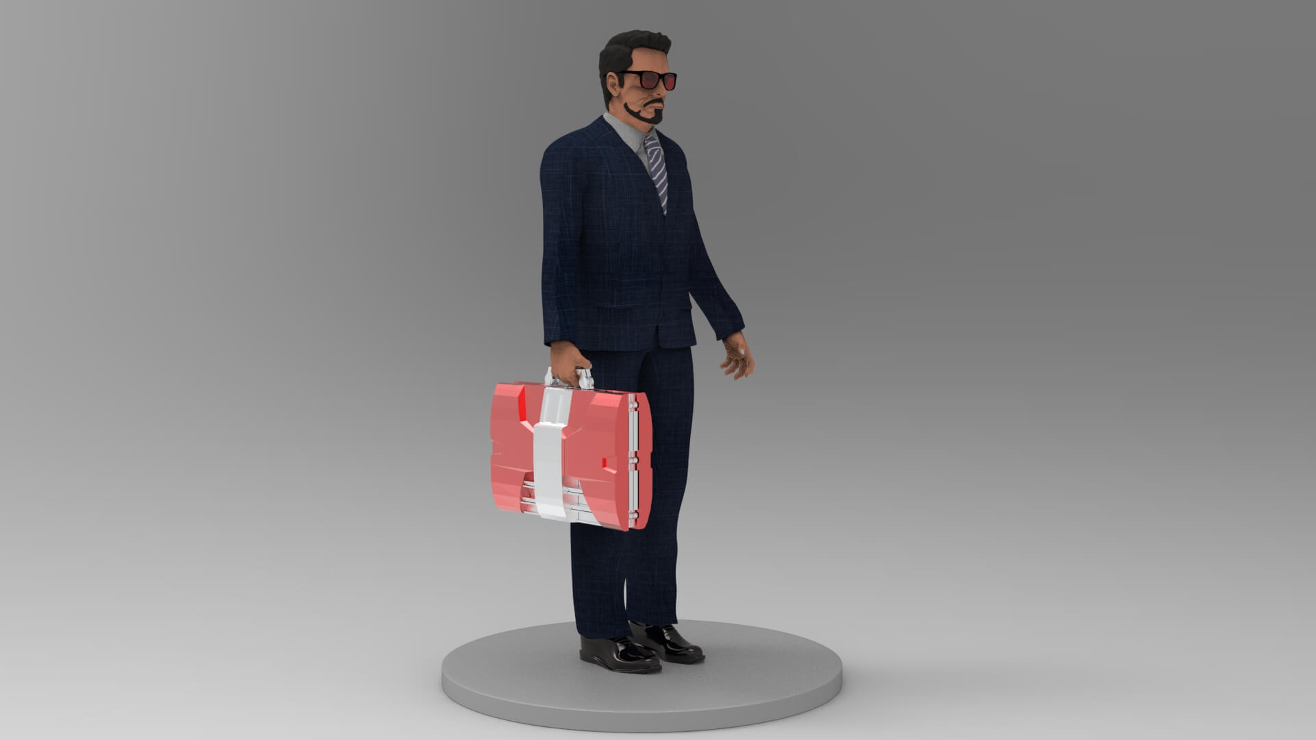 Tony Stark in Suit - 3D Model by siva3dworks