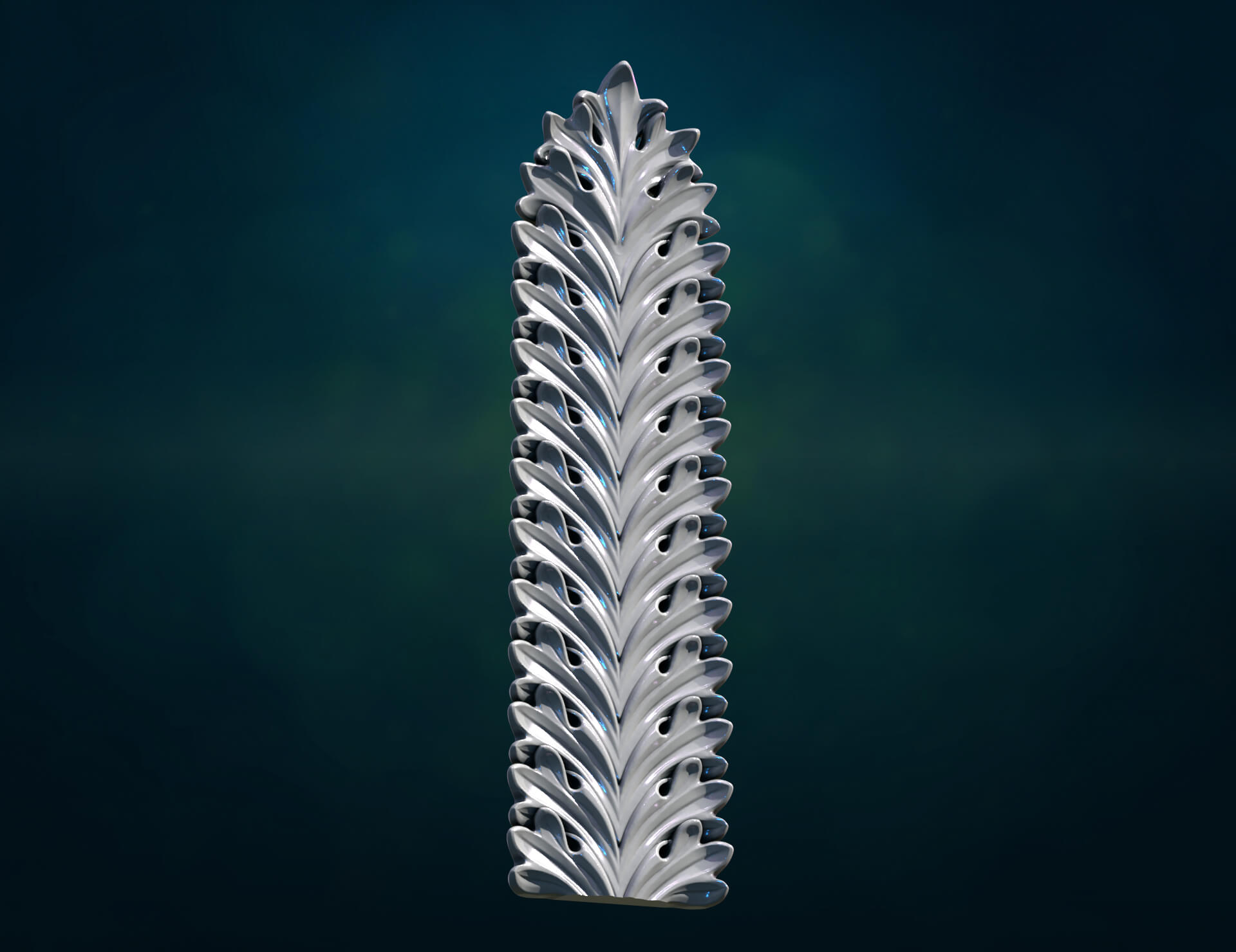 Acanthus leaf - 3D Model by Skazok