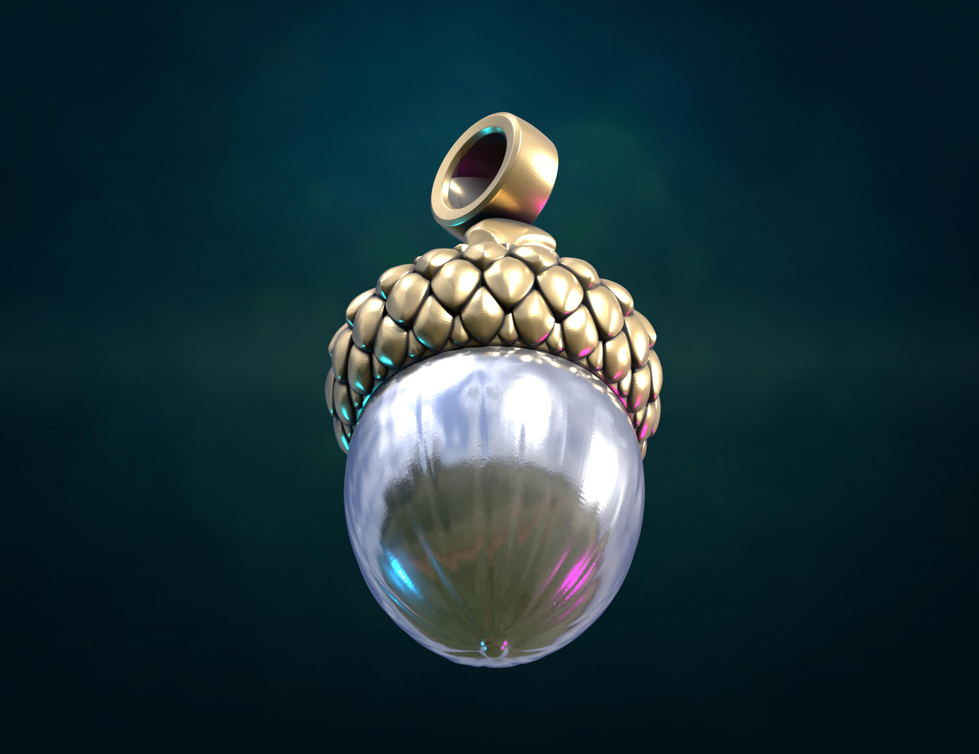 Acorn II Charm - 3D Model by Skazok