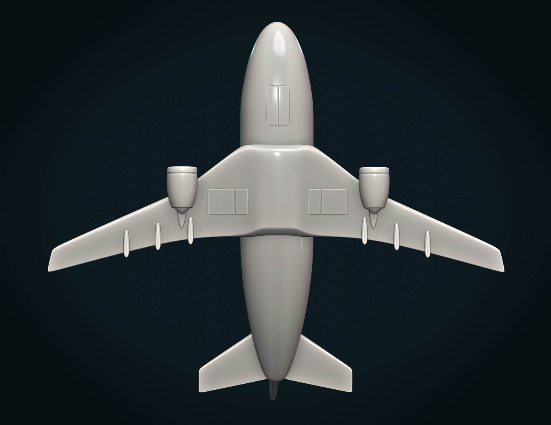 Airplane - 3D Print Model by Skazok