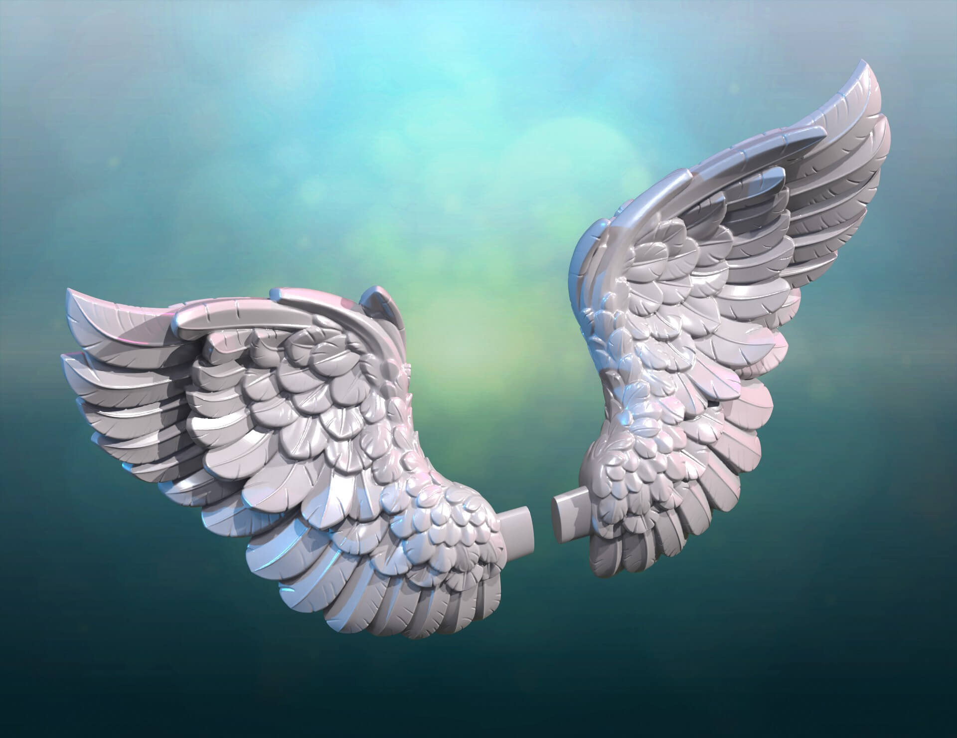 Angel Wings I - 3D Model by Skazok