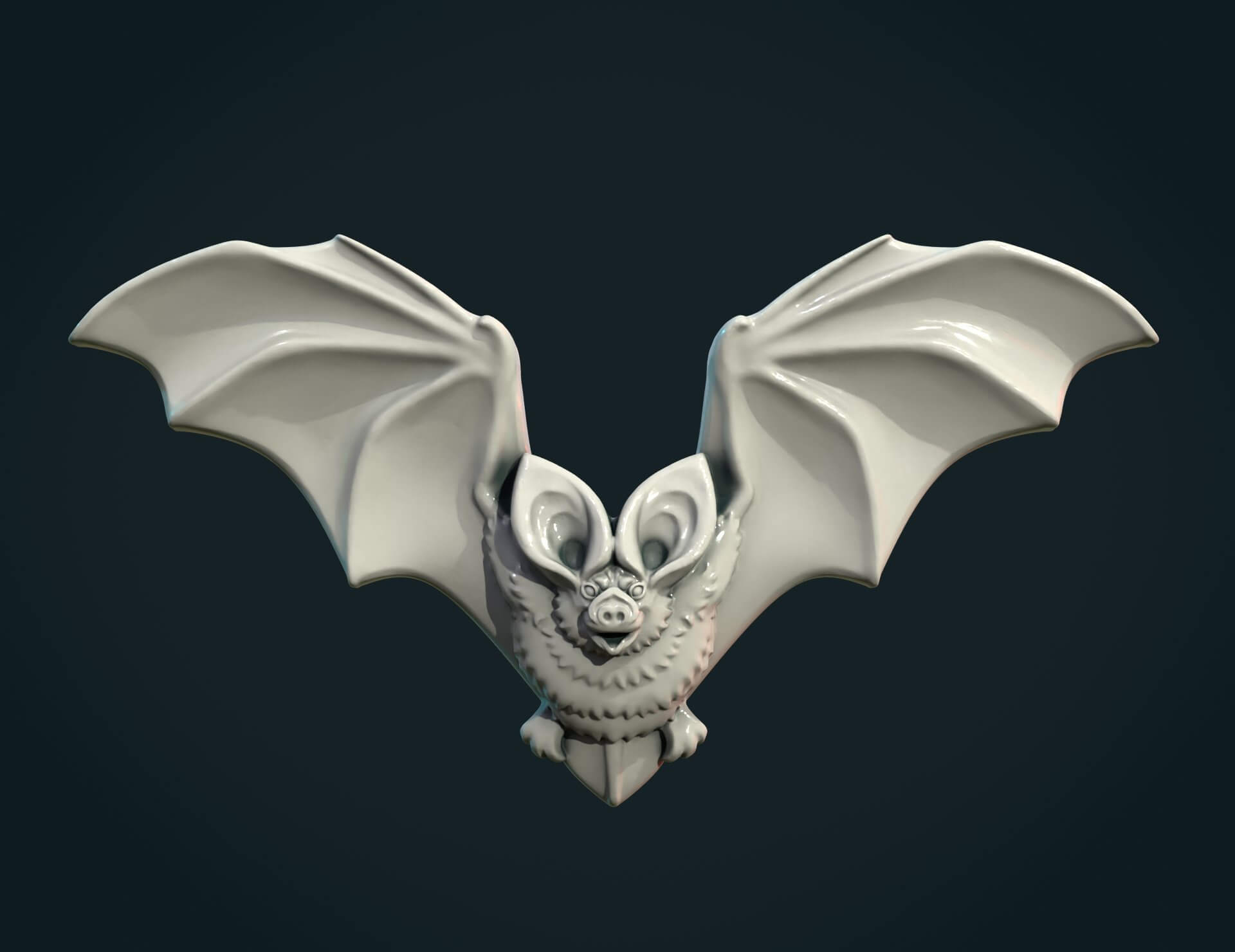Bat Pendant - 3D Model by Skazok