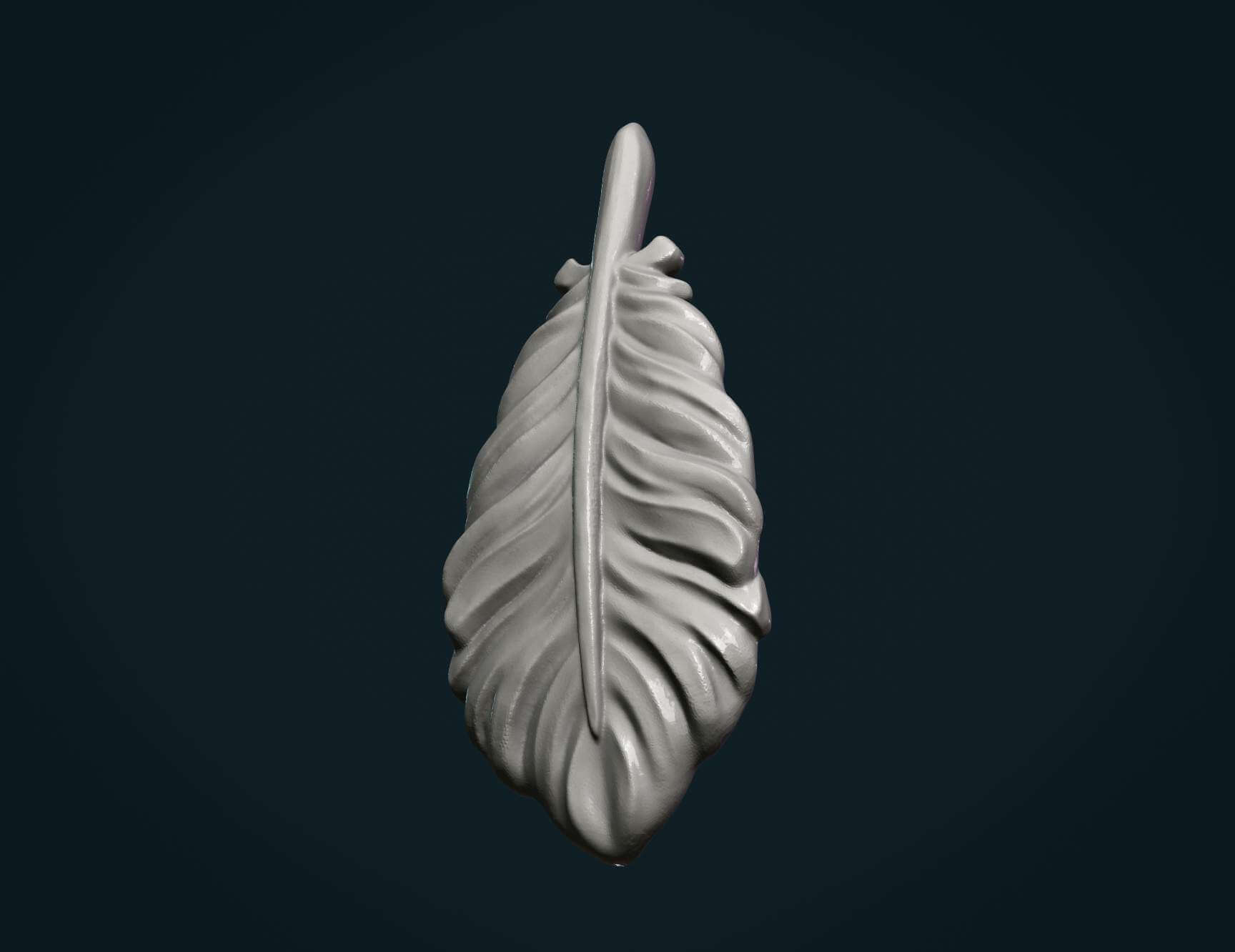 Bird Feather - 3D Model by Skazok